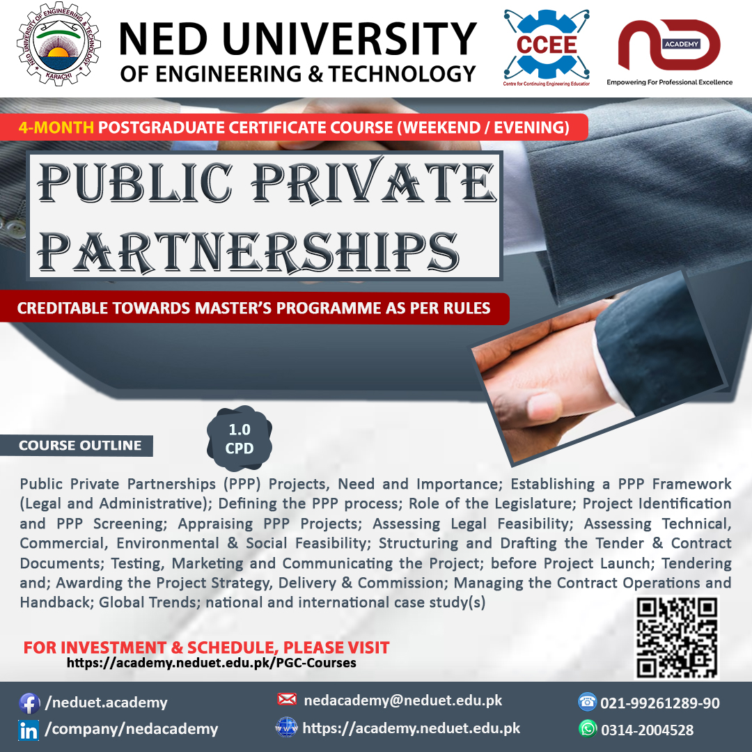 List of Courses | NED Academy - CCEE | CMPP | PTMC